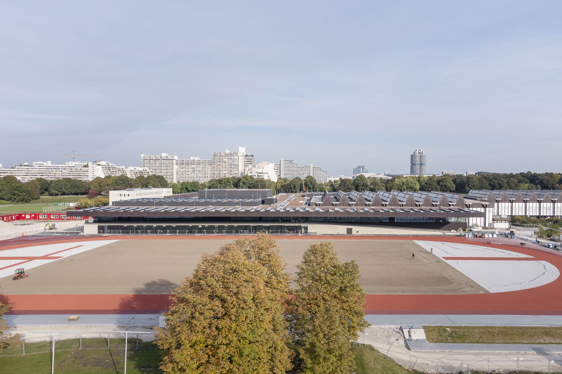 Gebrüder Schneider | Timber facade for Campus at Olympic Park, Munich ...